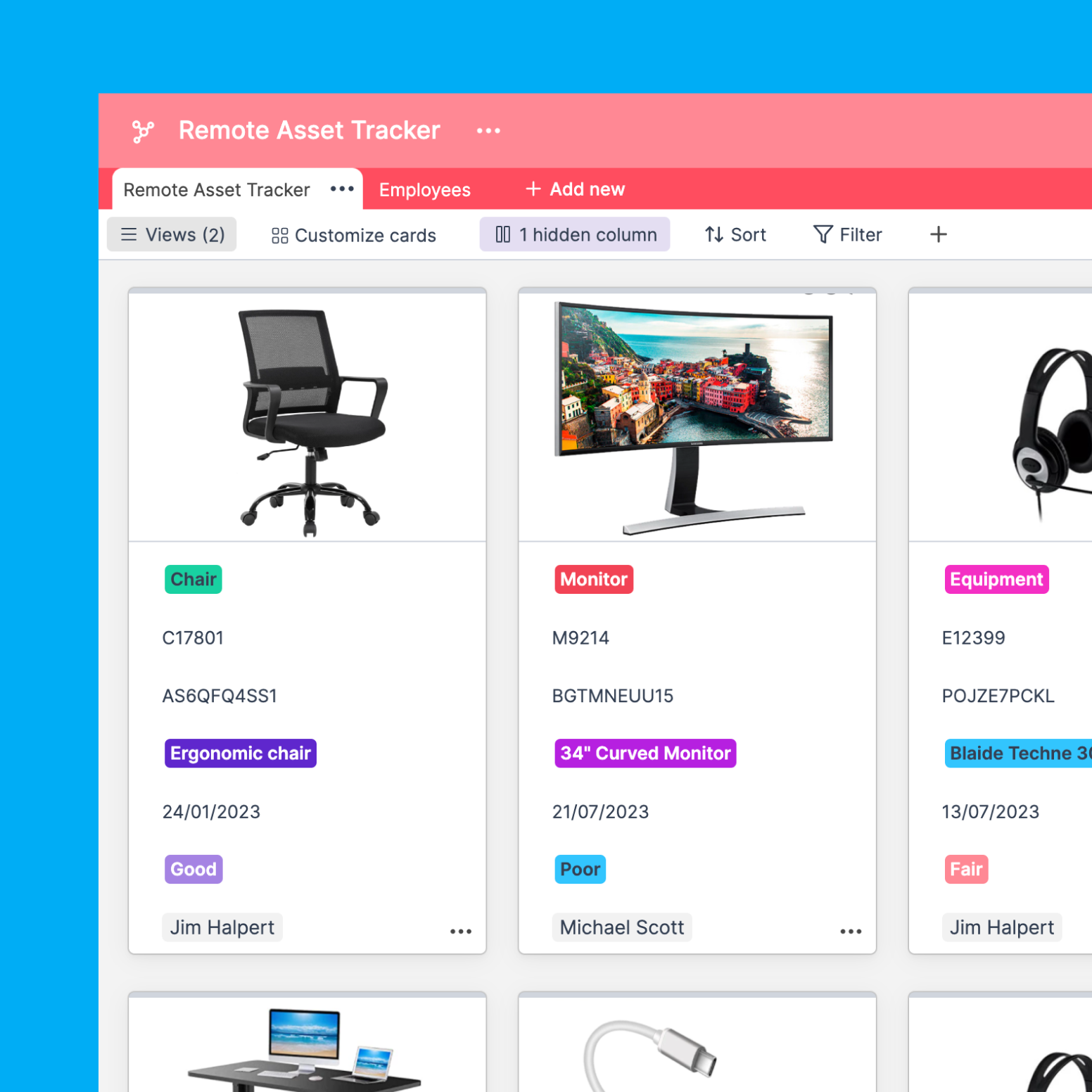 Remote Asset Tracker Template | Free Spreadsheet Template