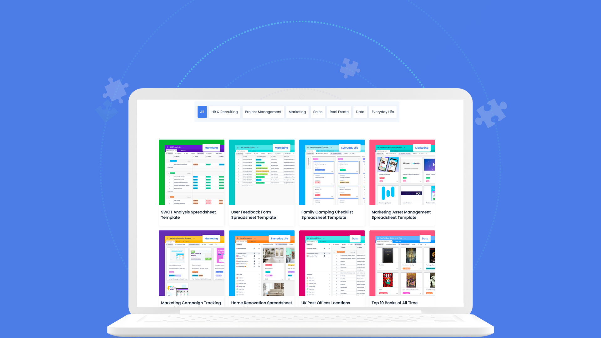 Beginner-friendly Retable spreadsheet templates you must try