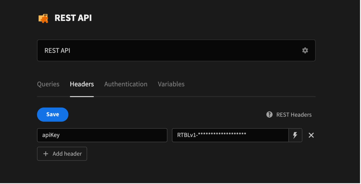 Retable | Connect Retable with Budibase