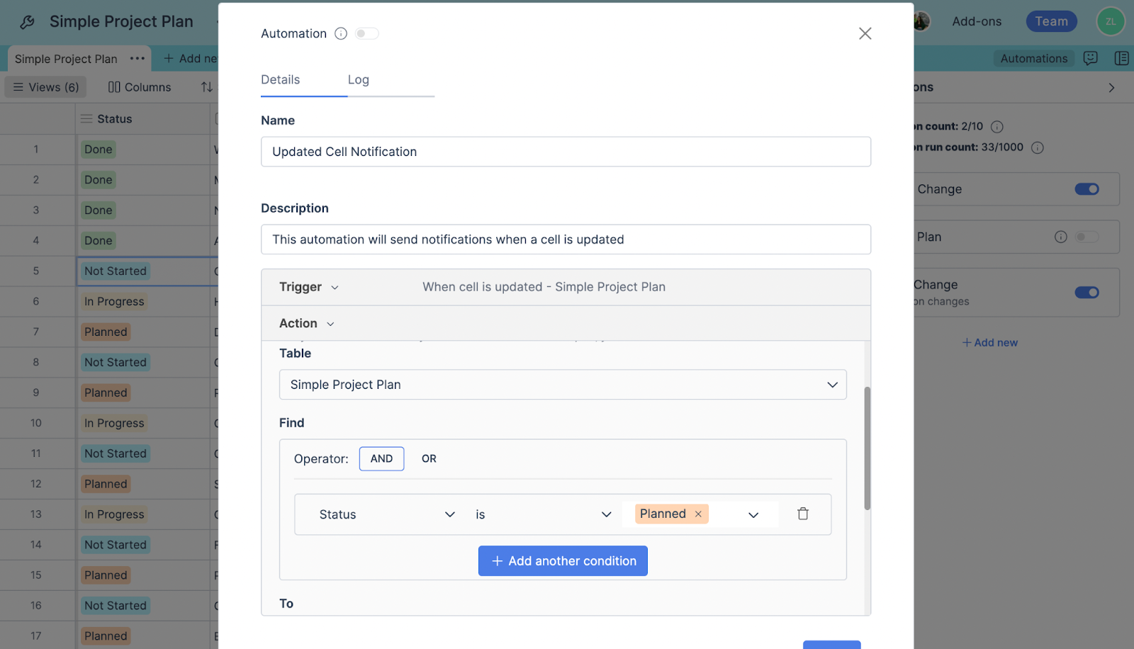 Streamline Your Workflows with Retable Project Automation