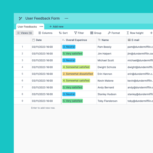 No code online spreadsheet & database solution for business | Retable