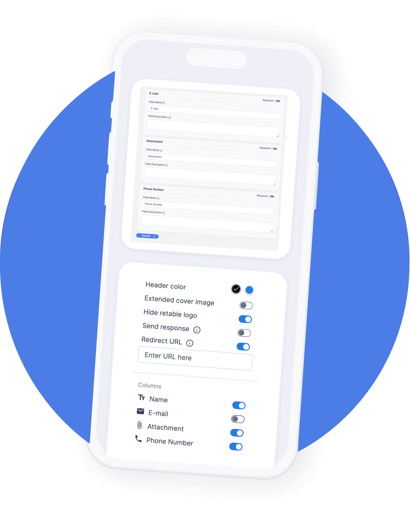 Customizable online form builder | Create free online forms | Retable