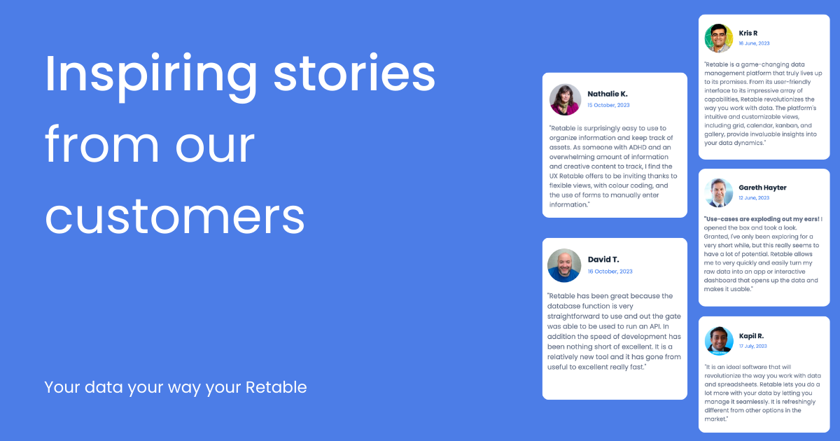 Retable | Inspiring customer experiences & stories