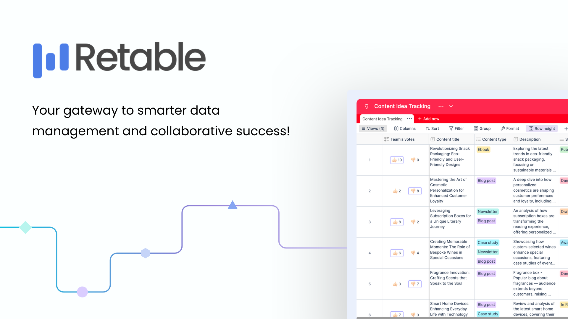 Tableur en ligne gratuit | Collaborez en temps réel | Retable