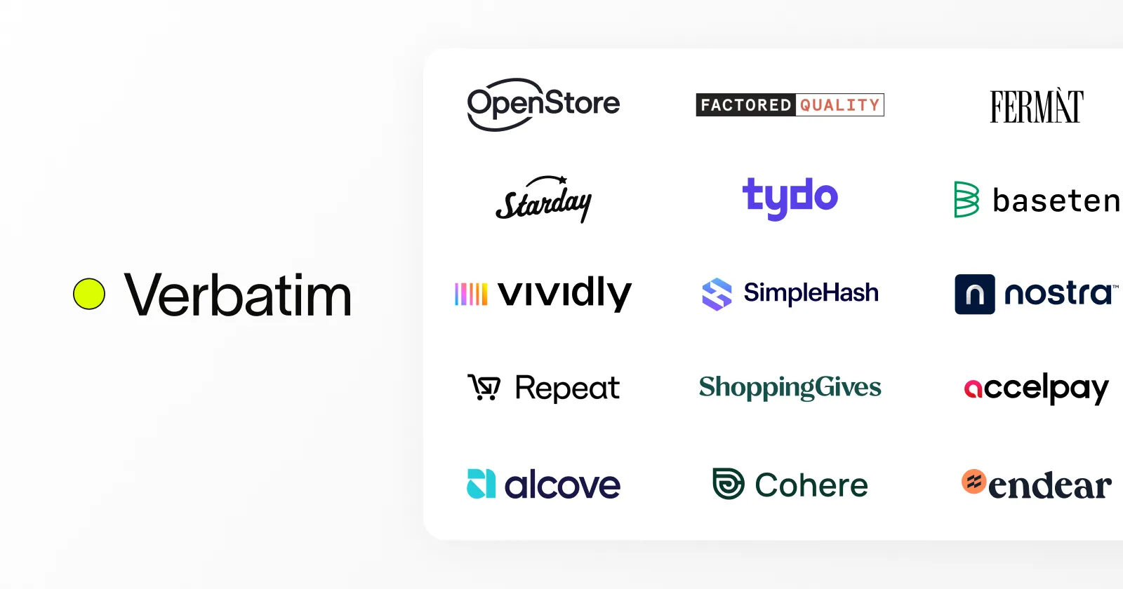 Customers - Verbatim