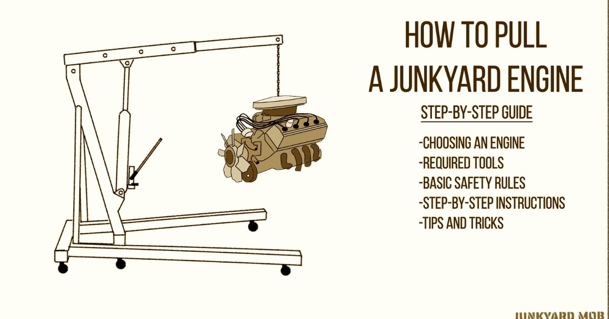 How to Pull a Junkyard Engine | Junkyard Mob