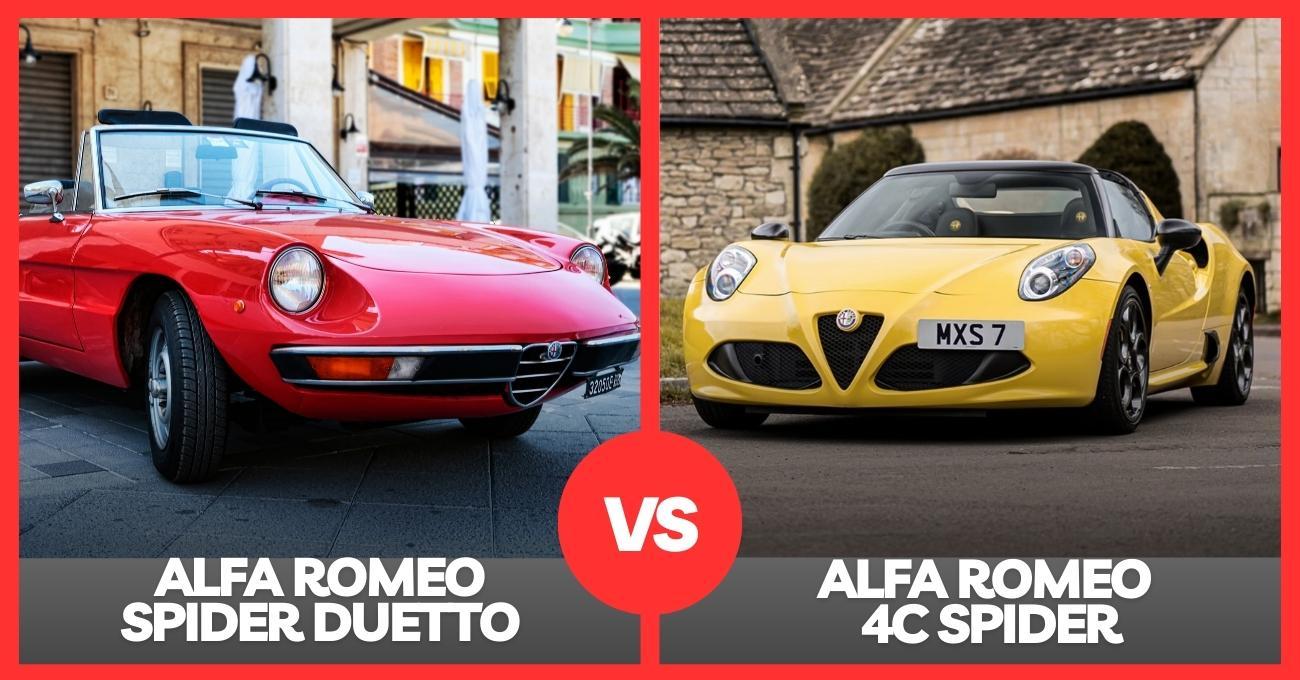 Alfa Romeo Spider Duetto Vs 4C Spider: Italian Craftsmanship Compared