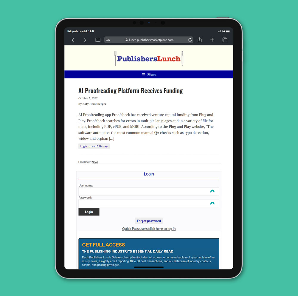 Proofcheck in the News