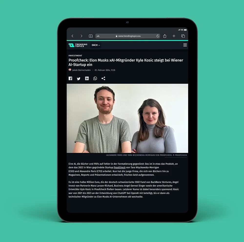 Proofcheck in the News