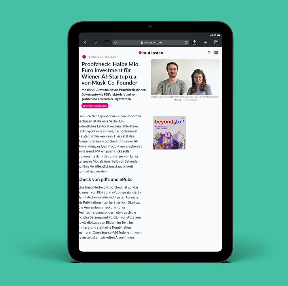 Proofcheck in the News