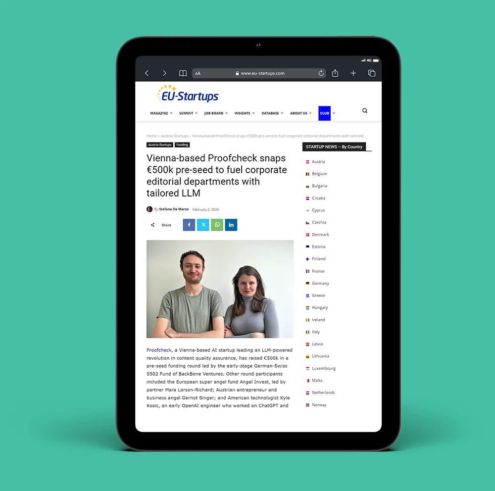 Proofcheck in the News