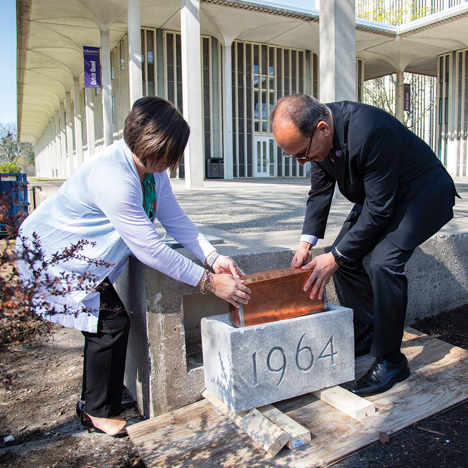 Time Capsule Buried Once Again at Dutch Quad