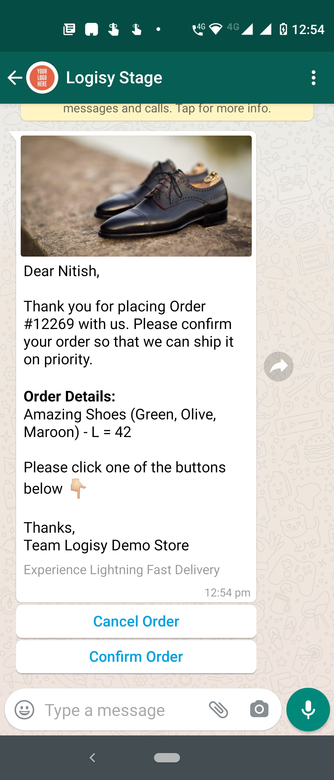 Automated Whatsapp Notifications