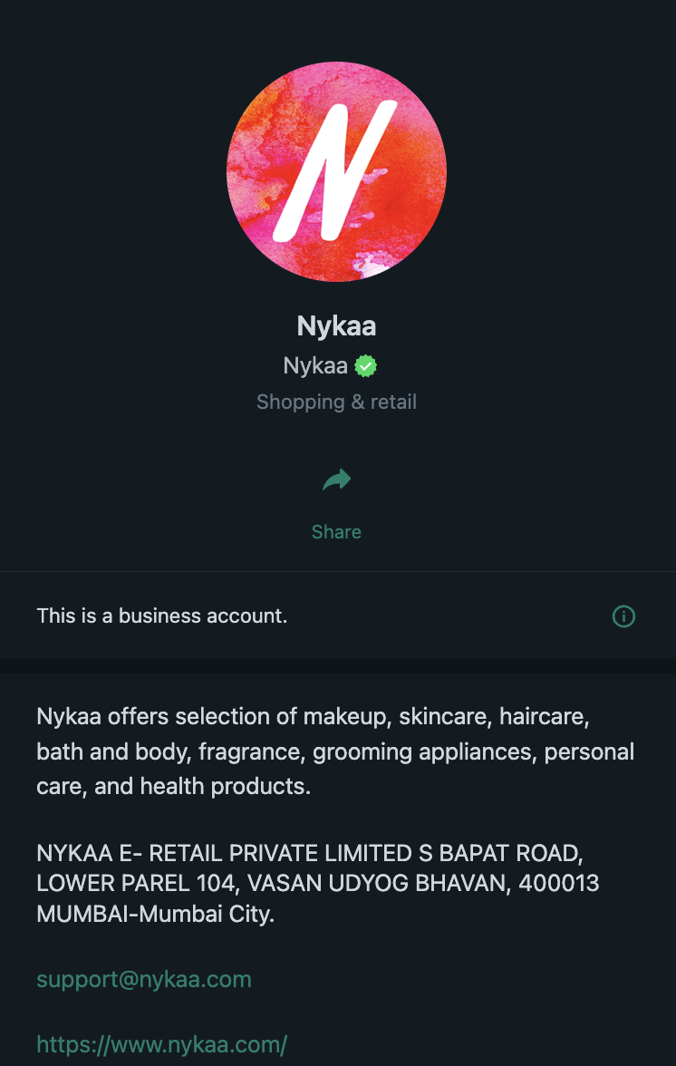 Best Whatsapp Business Description Examples for D2C Brands