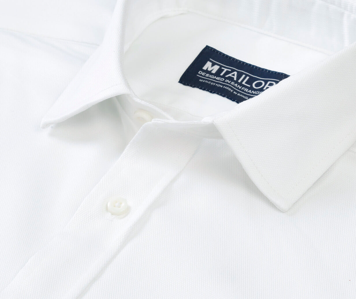 Wrinkle Free White Diamond Dobby