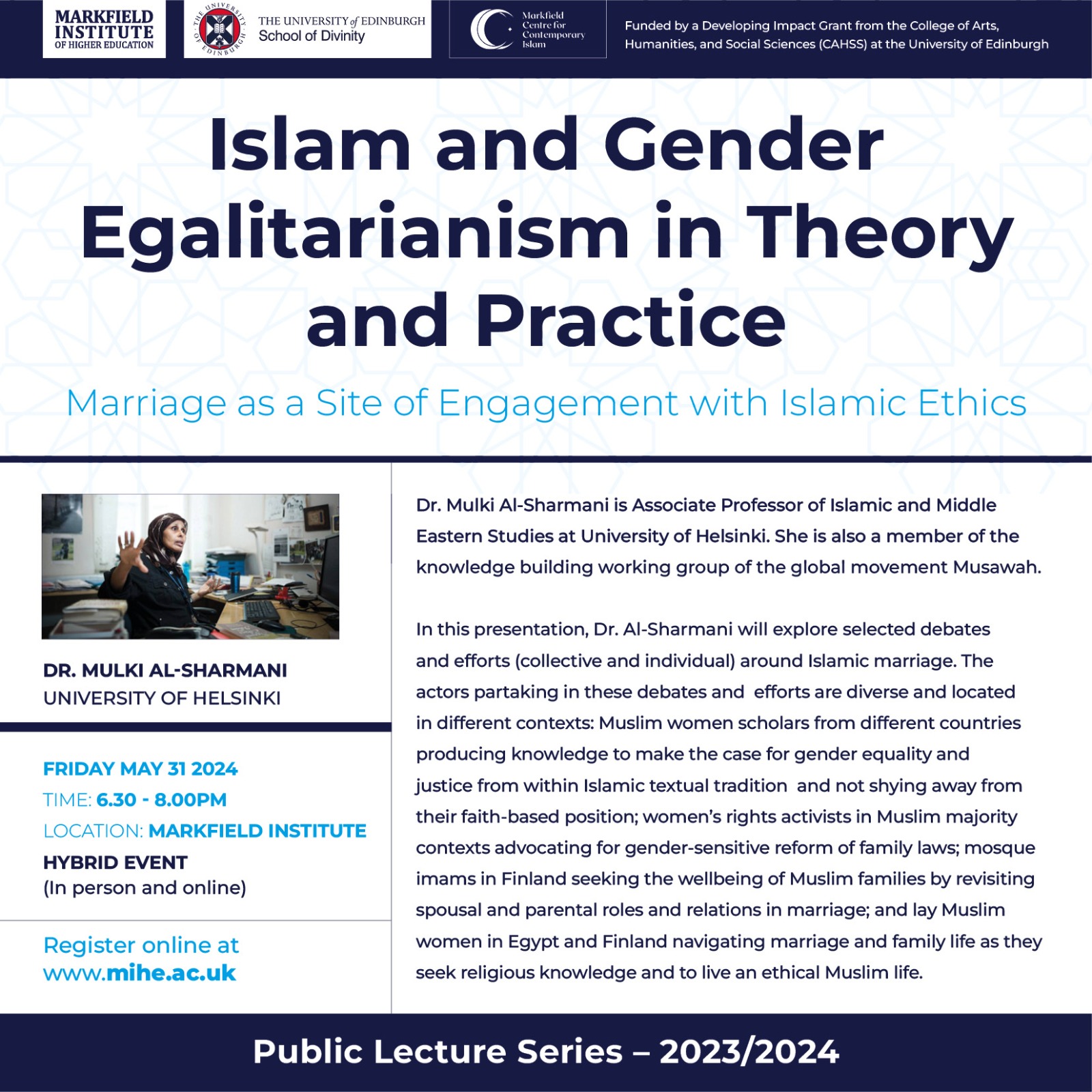 Developing new directions in the Study of Islam