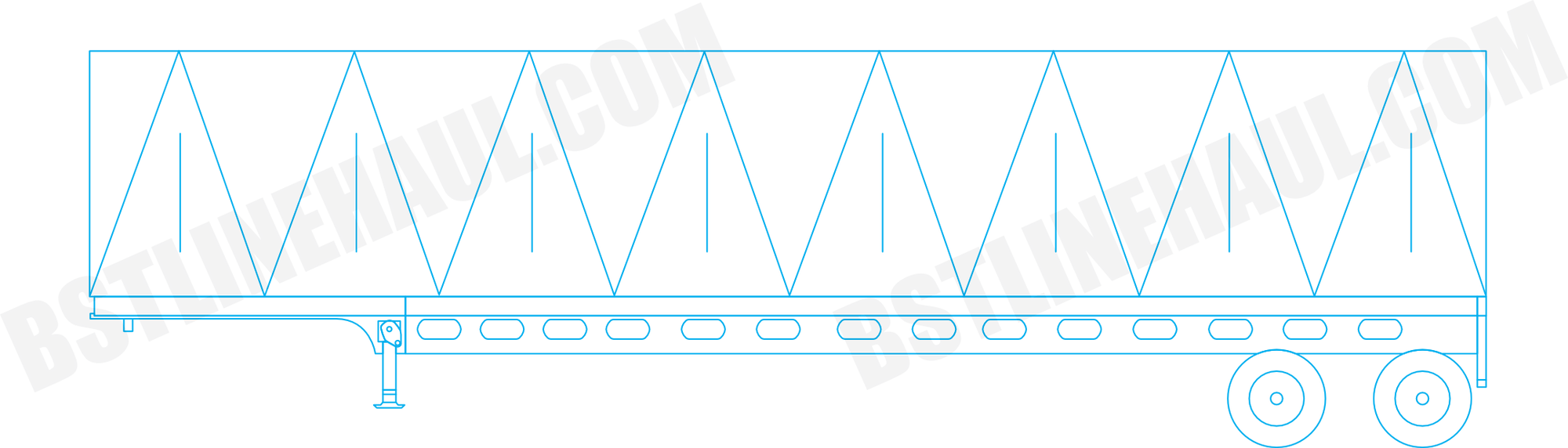 Conestoga Flatbed Trailer | BST Linehaul Equipment