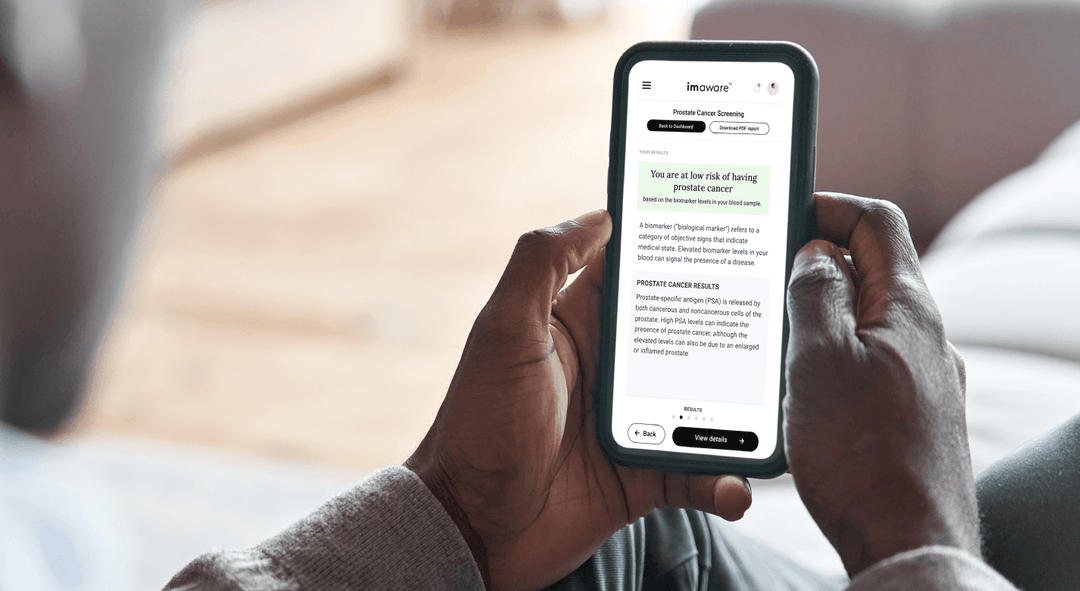 At Home PSA Prostate Cancer Test Kit | Fast Results $89 | imaware