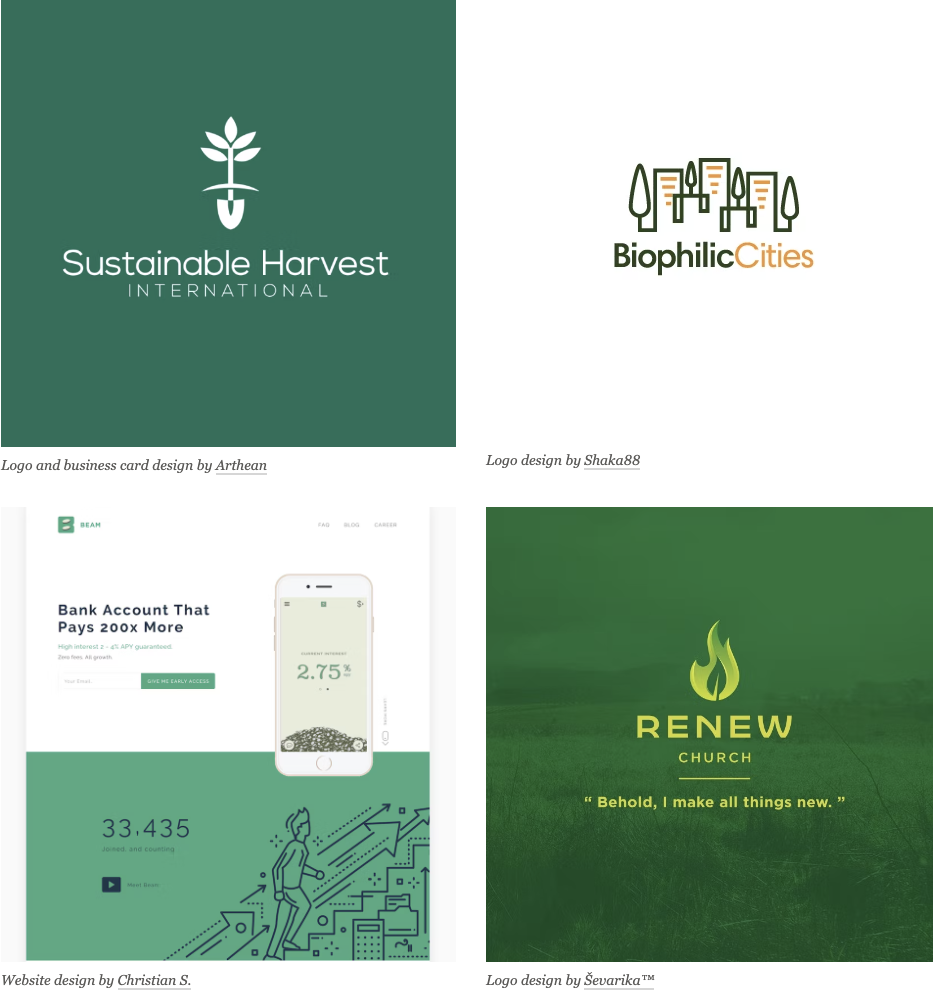 Branding using green