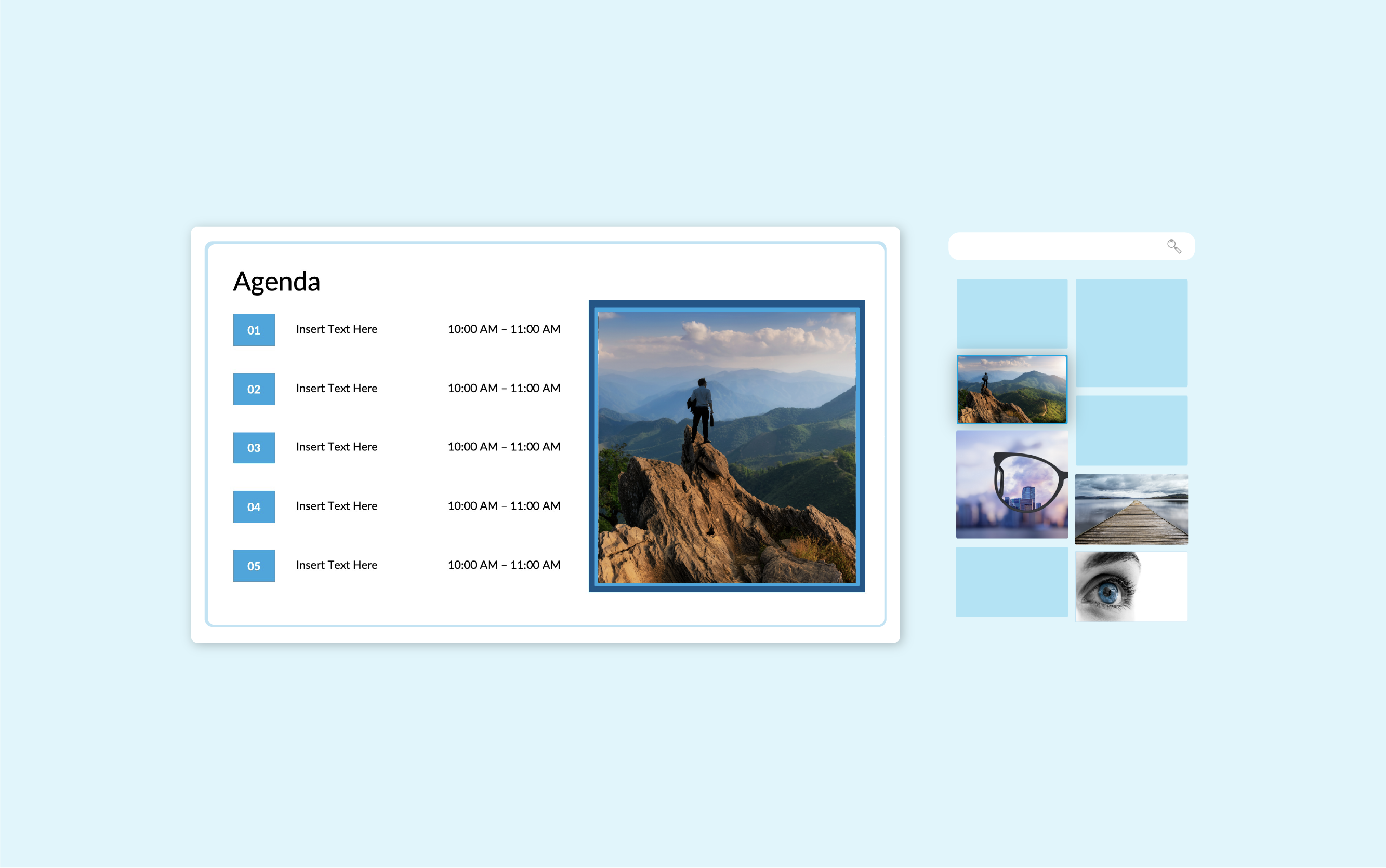 Access our 35k+ pre-designed slides library
