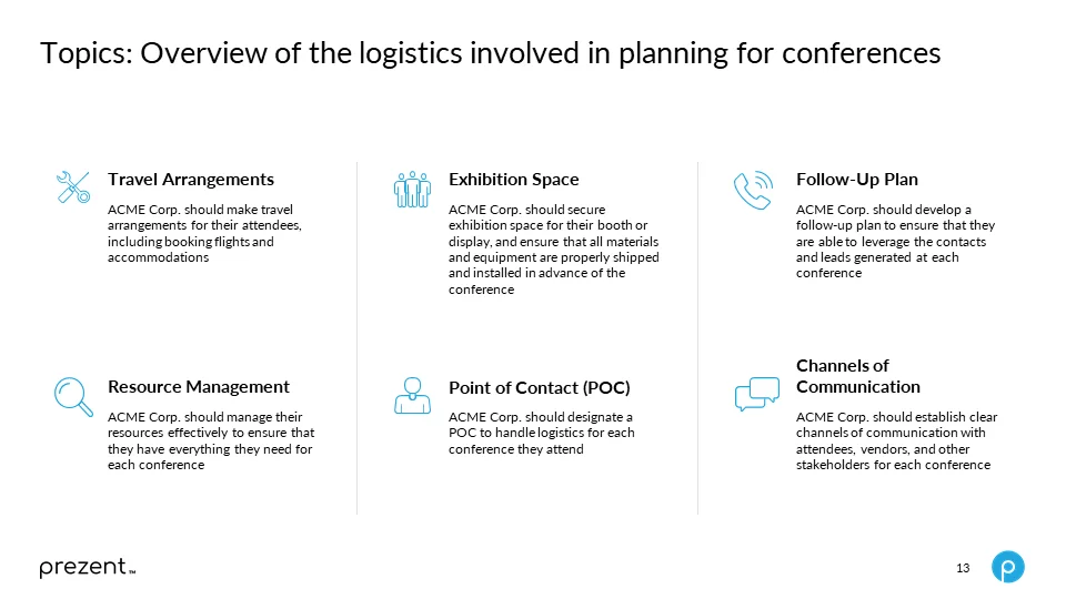 Conference Strategy Presentation Template