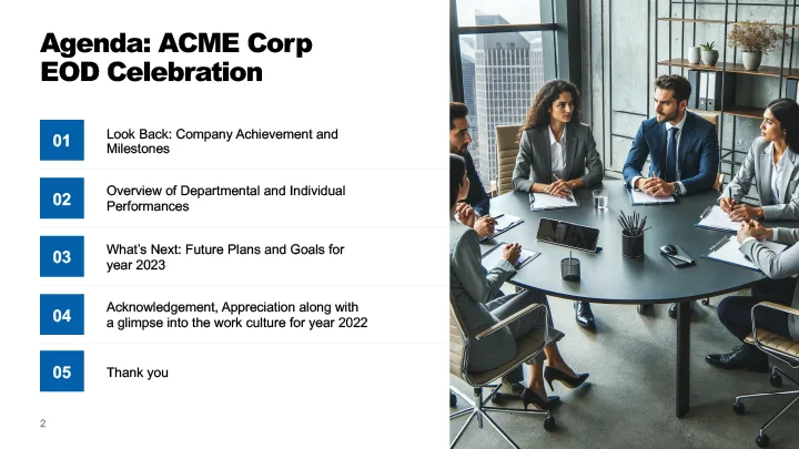 End-Of-Year (EOY) Celebration Presentation Template