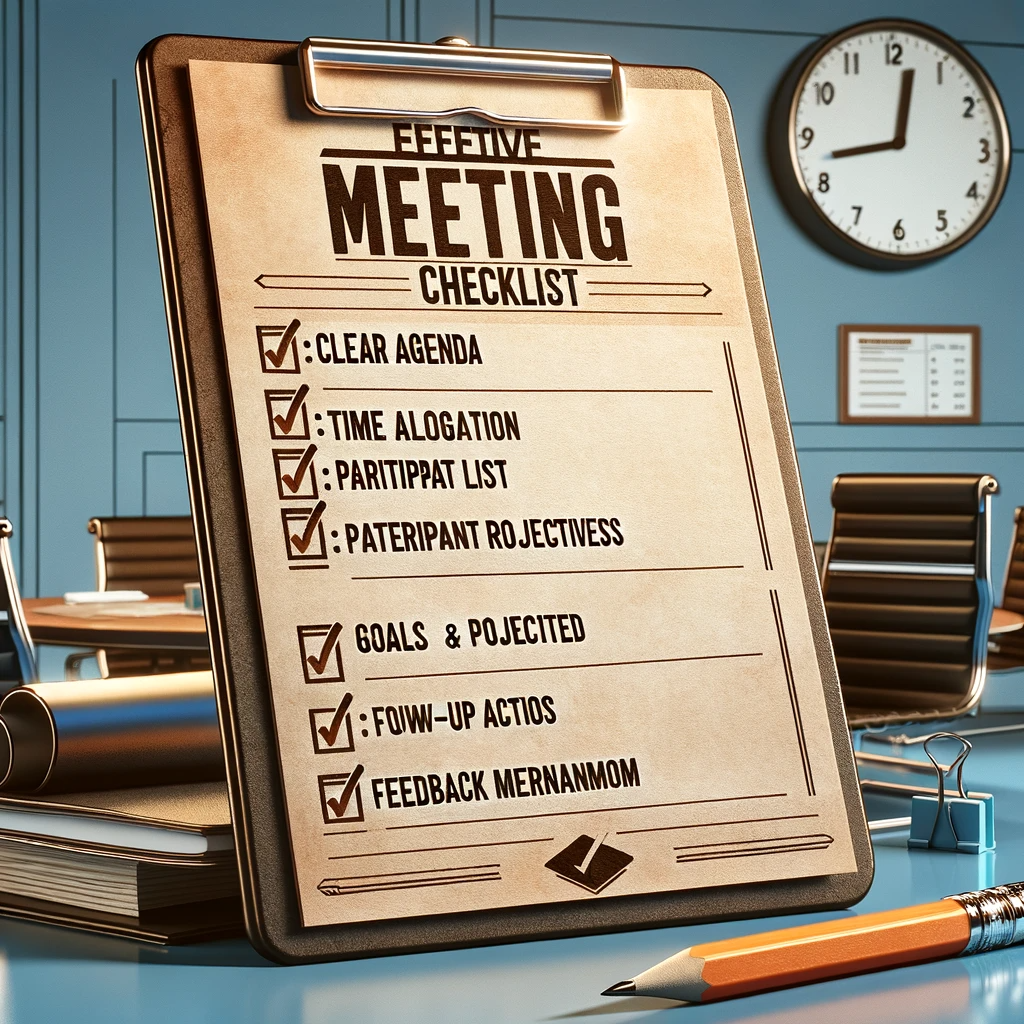 Effective Meetings: A Checklist to Planning Meeting Agenda