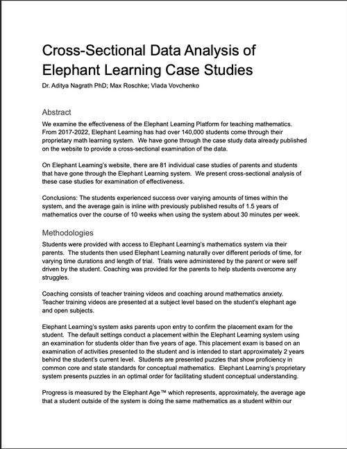 Our Research | Elephant Learning
