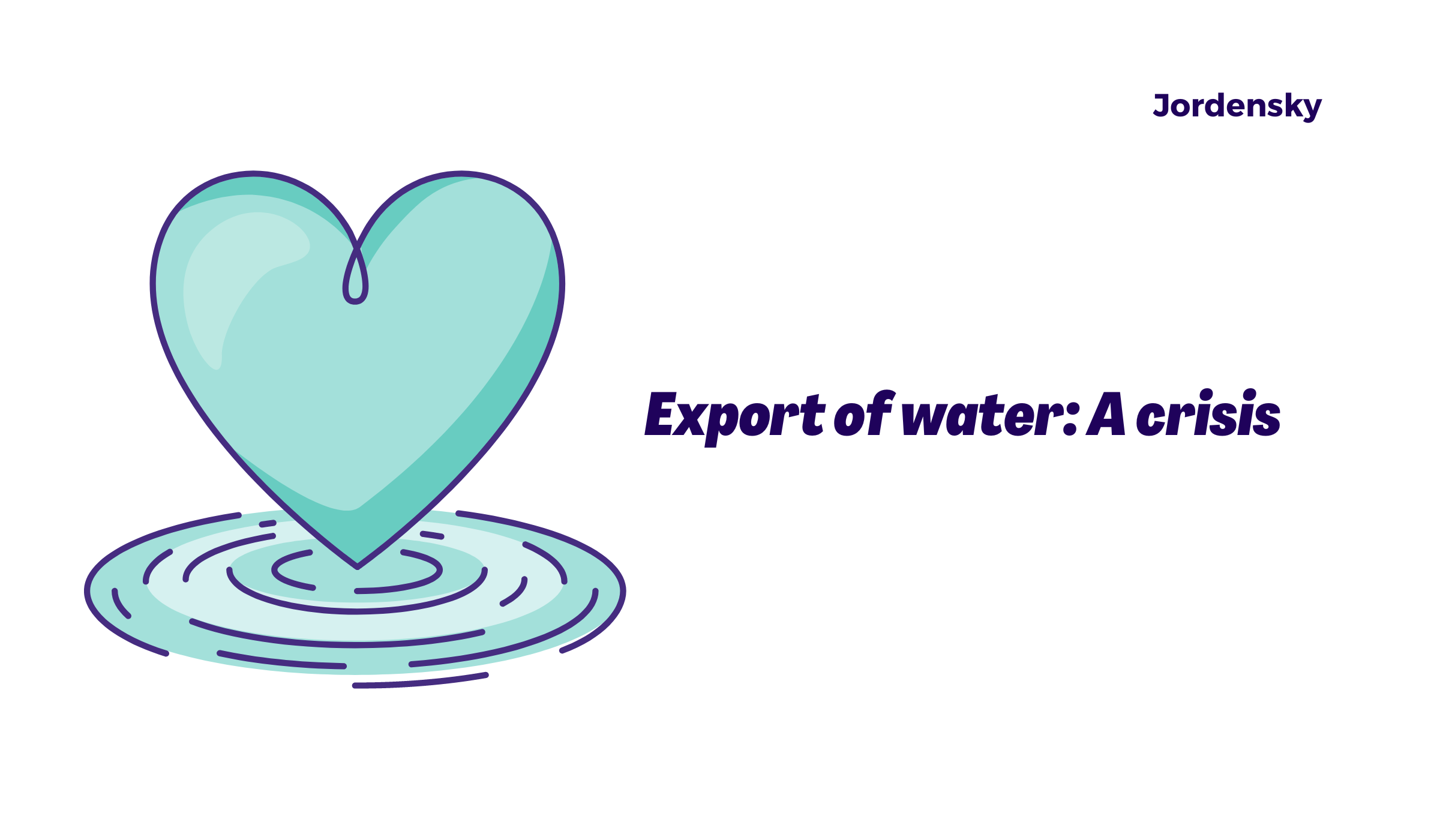 Export of water | Jordensky