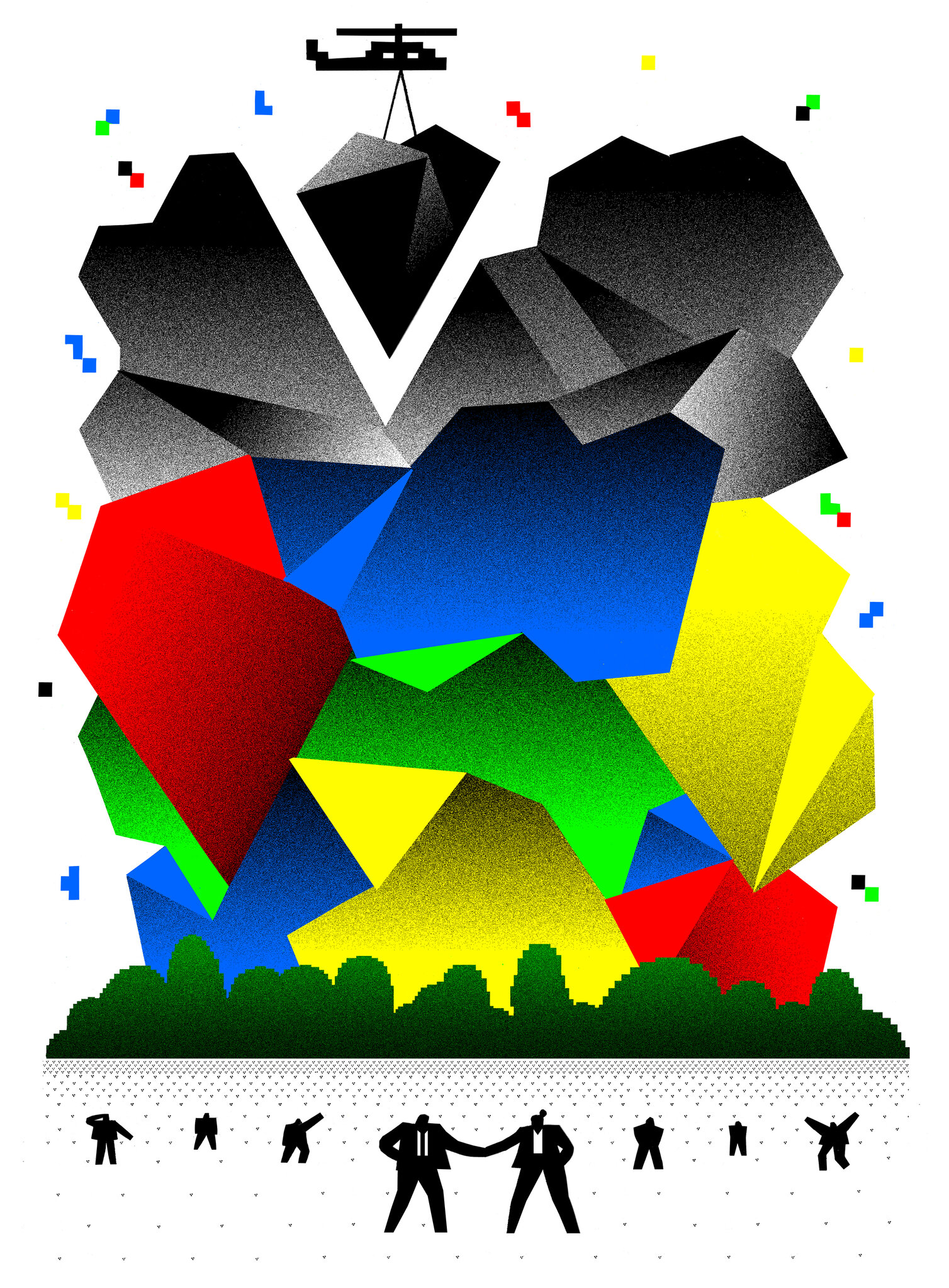 JR Bee's illustration for New York Times: "Can Big Tech Get Bigger ...