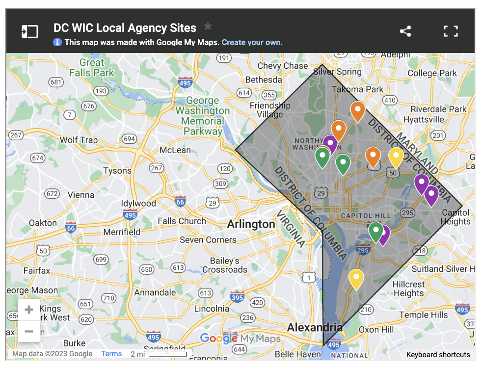 DC WIC | Find Your Clinic - Map and Zip