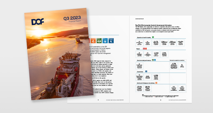 Financial Report 3rd quarter for DOF Group ASA – DOF