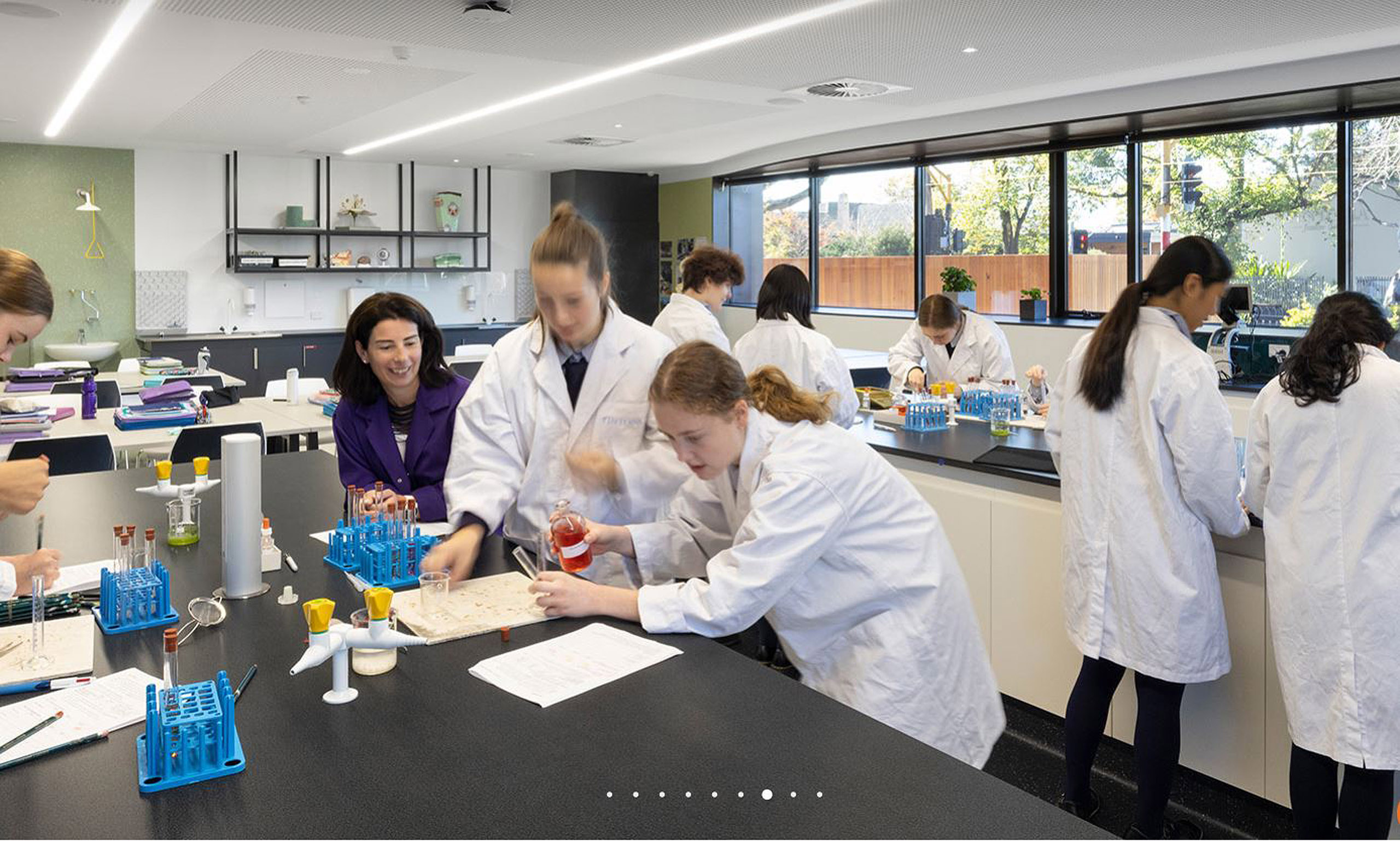 Fintona Science School: Curtains & Blinds by Countrywide Concepts