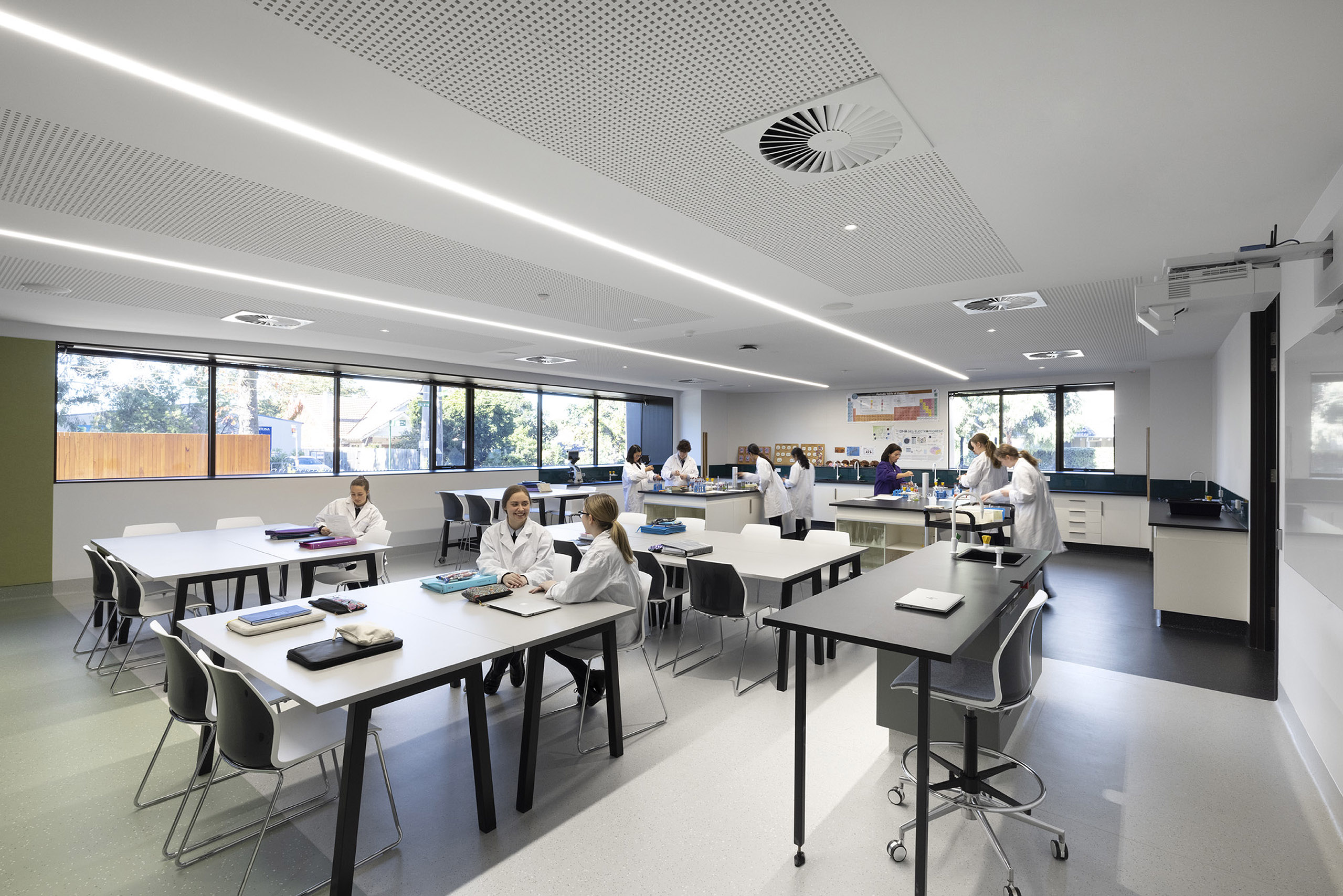 Fintona Science School: Curtains & Blinds by Countrywide Concepts