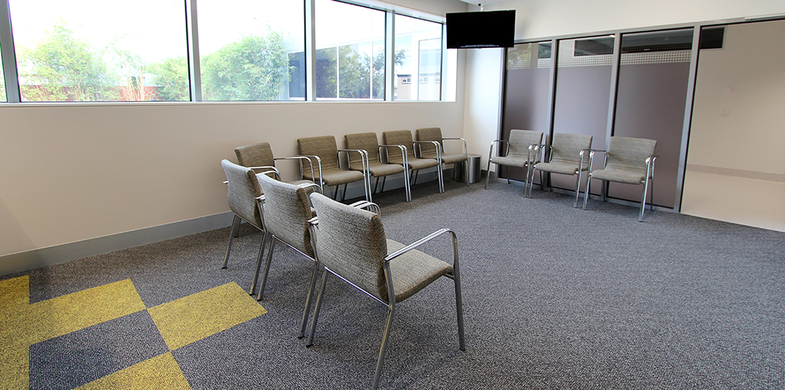 Holmesglen Private Hospital: Curtains & Blinds by Countrywide Concepts