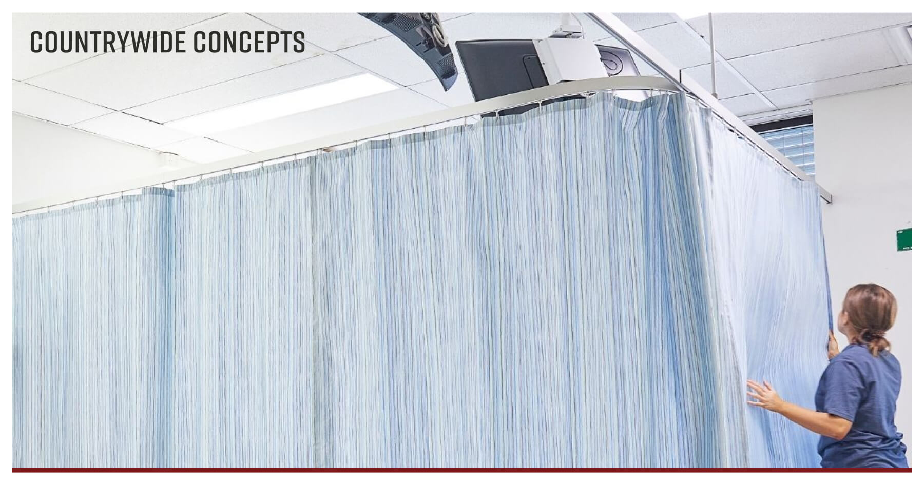 Custom Antimicrobial & Fire Retardant Curtains | Countrywide Concepts