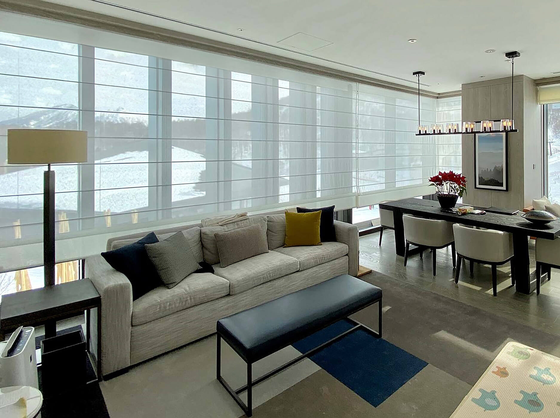 Image: Roman Blinds in a Hotel | Countrywide Concepts