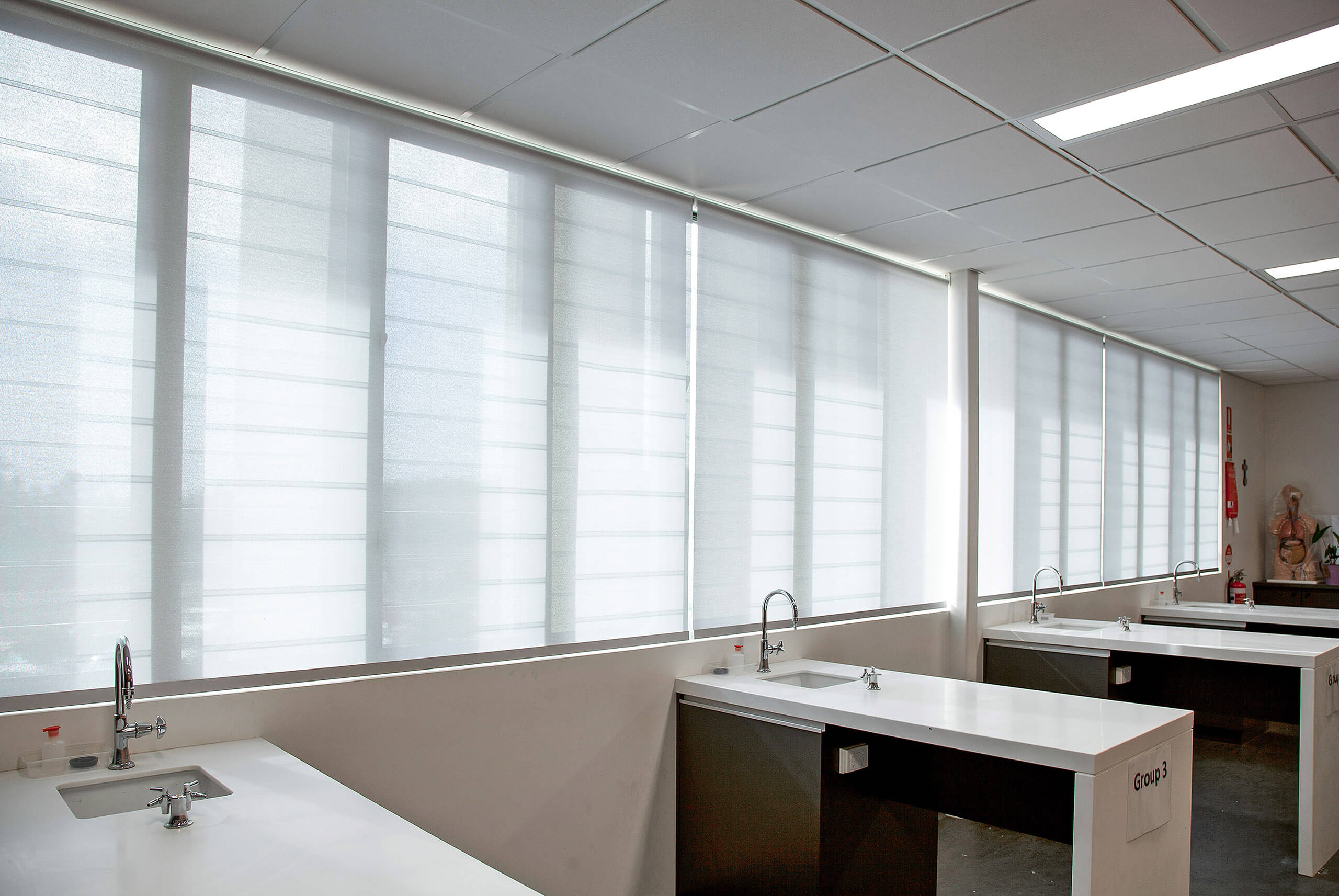 Image: Translucent Roller Blinds in an Educational Setting ...