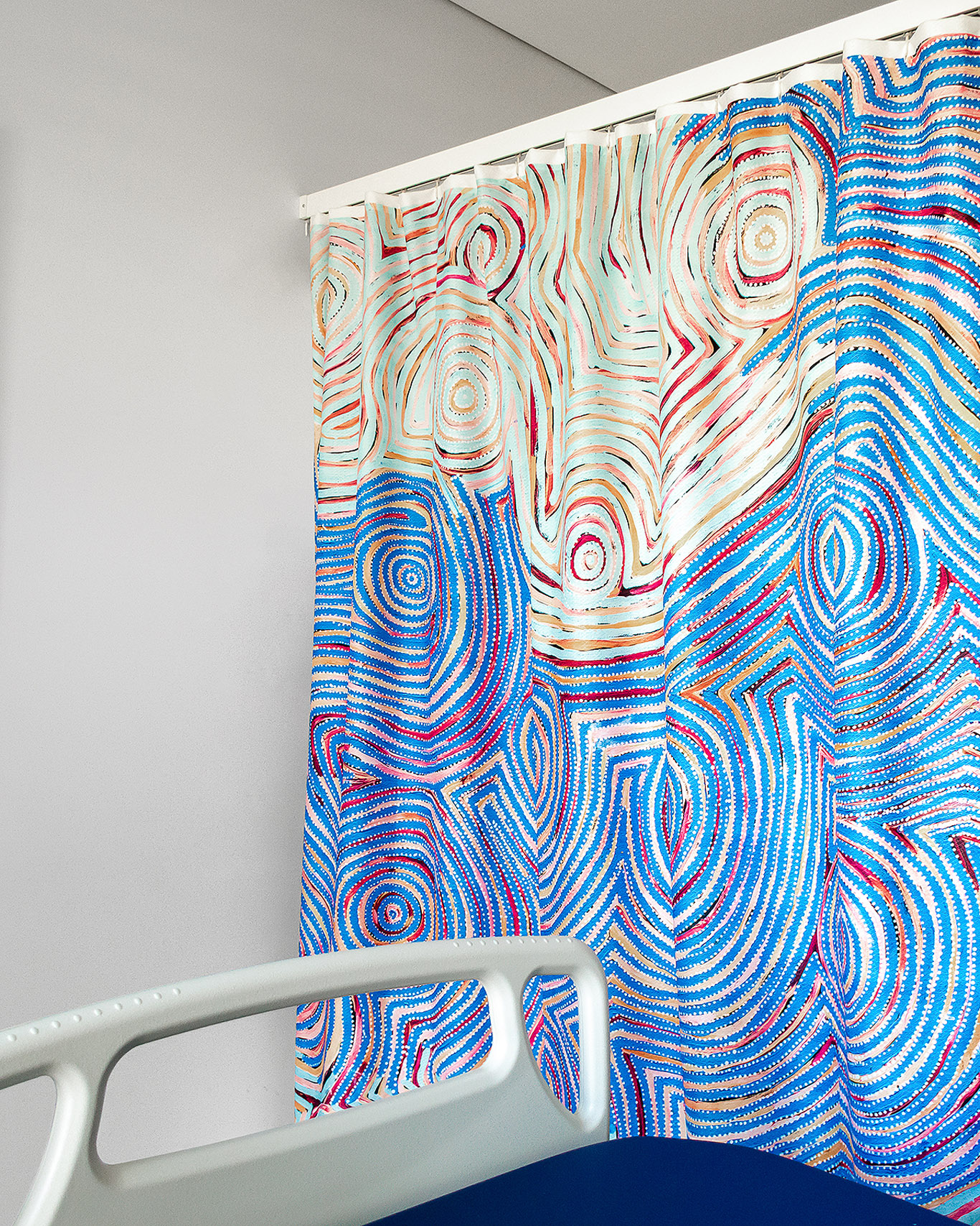 Image: Custom Printed Privacy Screen Curtain in a Health Care Facility ...