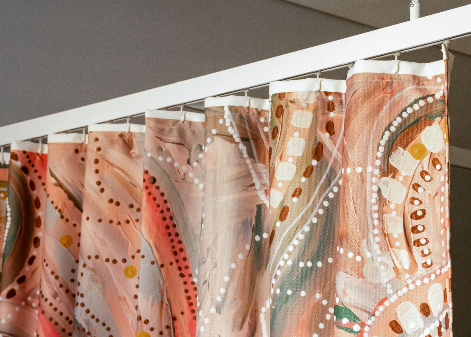 Image: Custom Printed Privacy Screen Curtain in a Health Care Facility ...