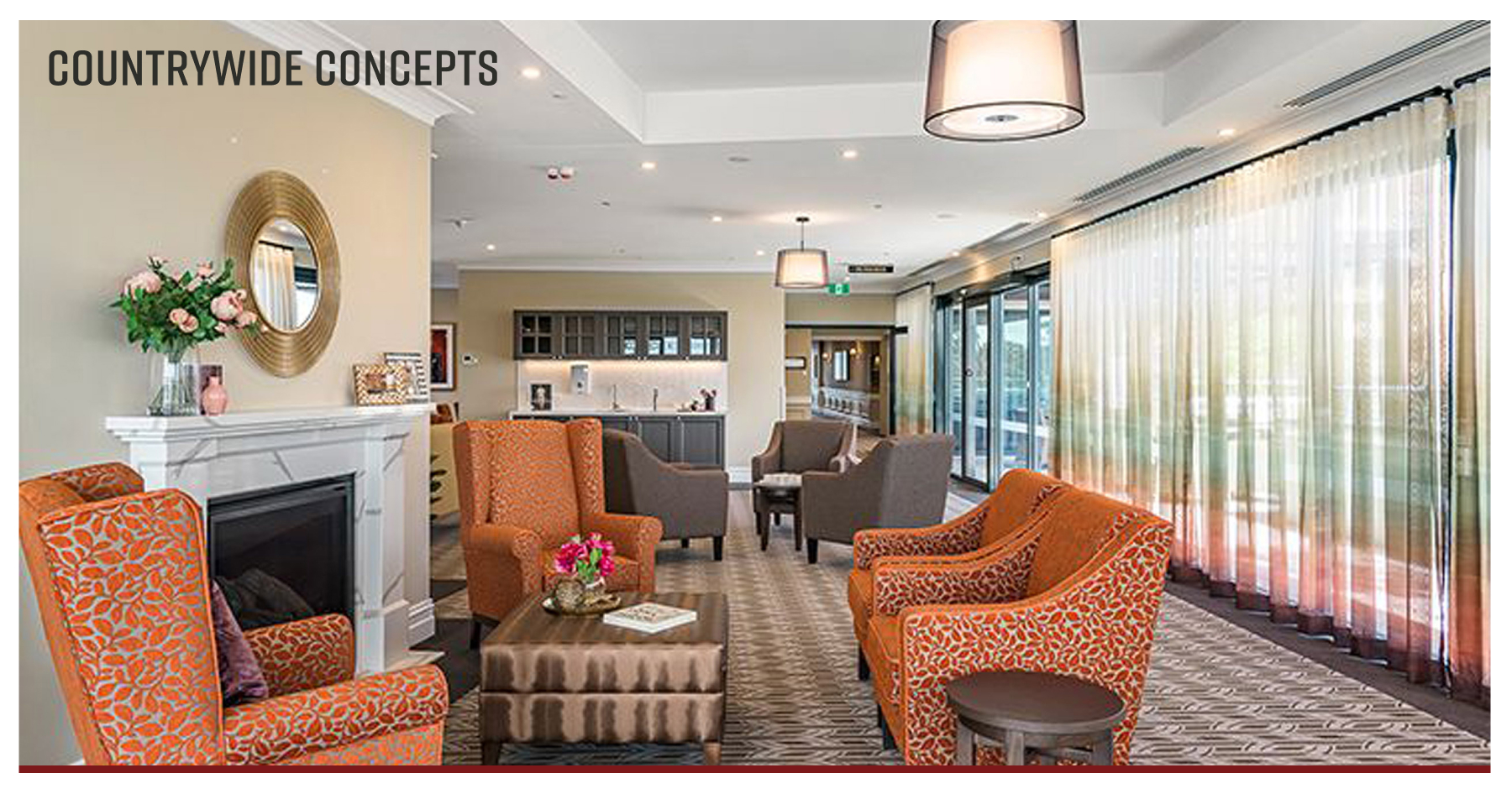 Somerton Park Aged Care Facility: Curtains & Blinds by Countrywide Concepts