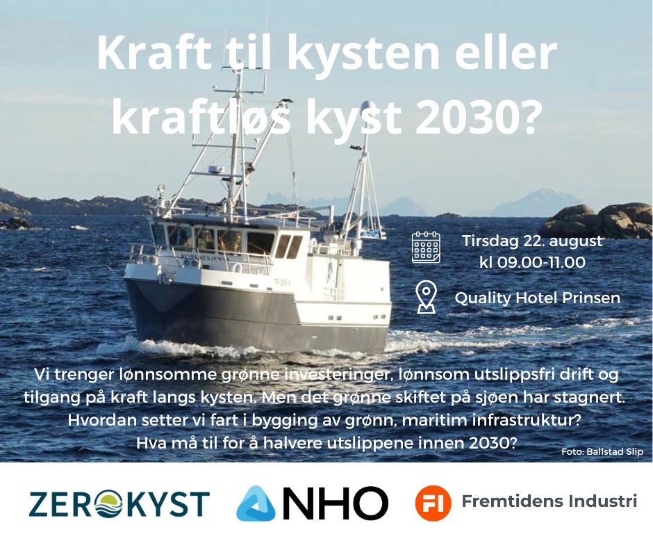 Kraft til kysten eller kraftløs kyst innen 2030? — Trondheim Tech Port