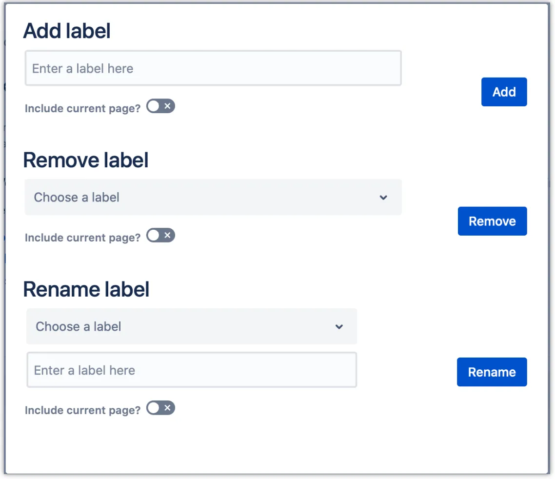 Magic Labels for Confluence