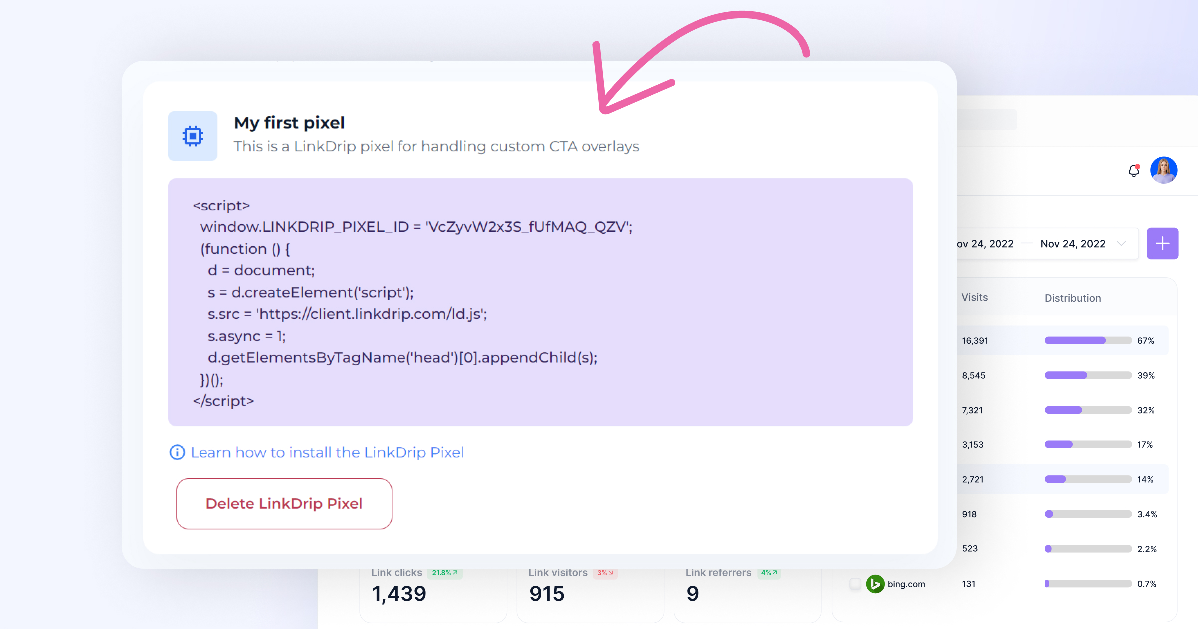 How to install the LinkDrip pixel - LinkDrip Blog