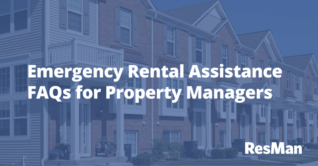 Emergency Rental Assistance Program FAQs for Property Owners | ResMan