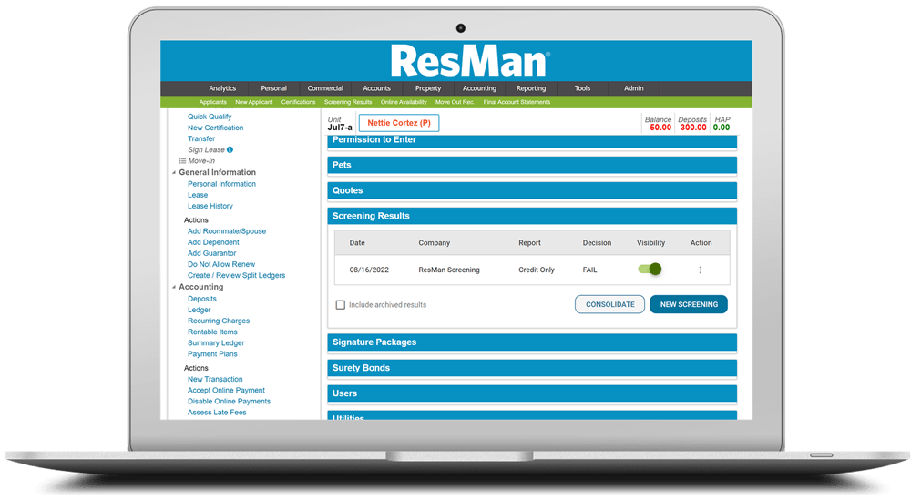 Screening, Indentity, and Employment Verification | ResMan