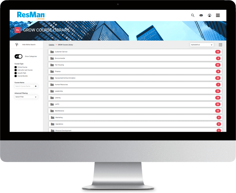 ResMan Learning Online Training for Multifamily | ResMan