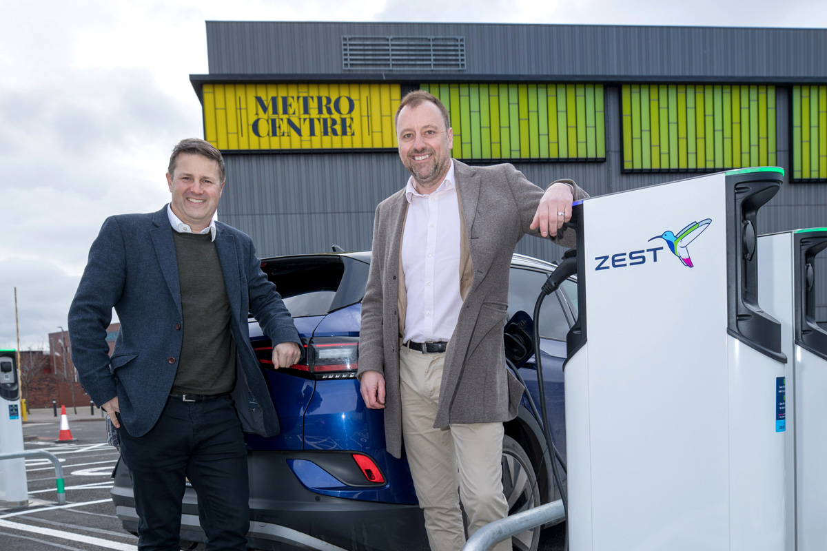Zest opens major new EV infrastructure with Metrocentre | Zest
