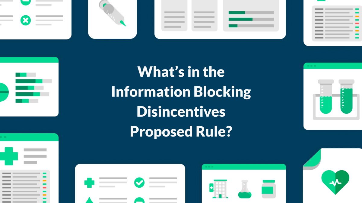 What’s in the Information Blocking Disincentives Proposed Rule?