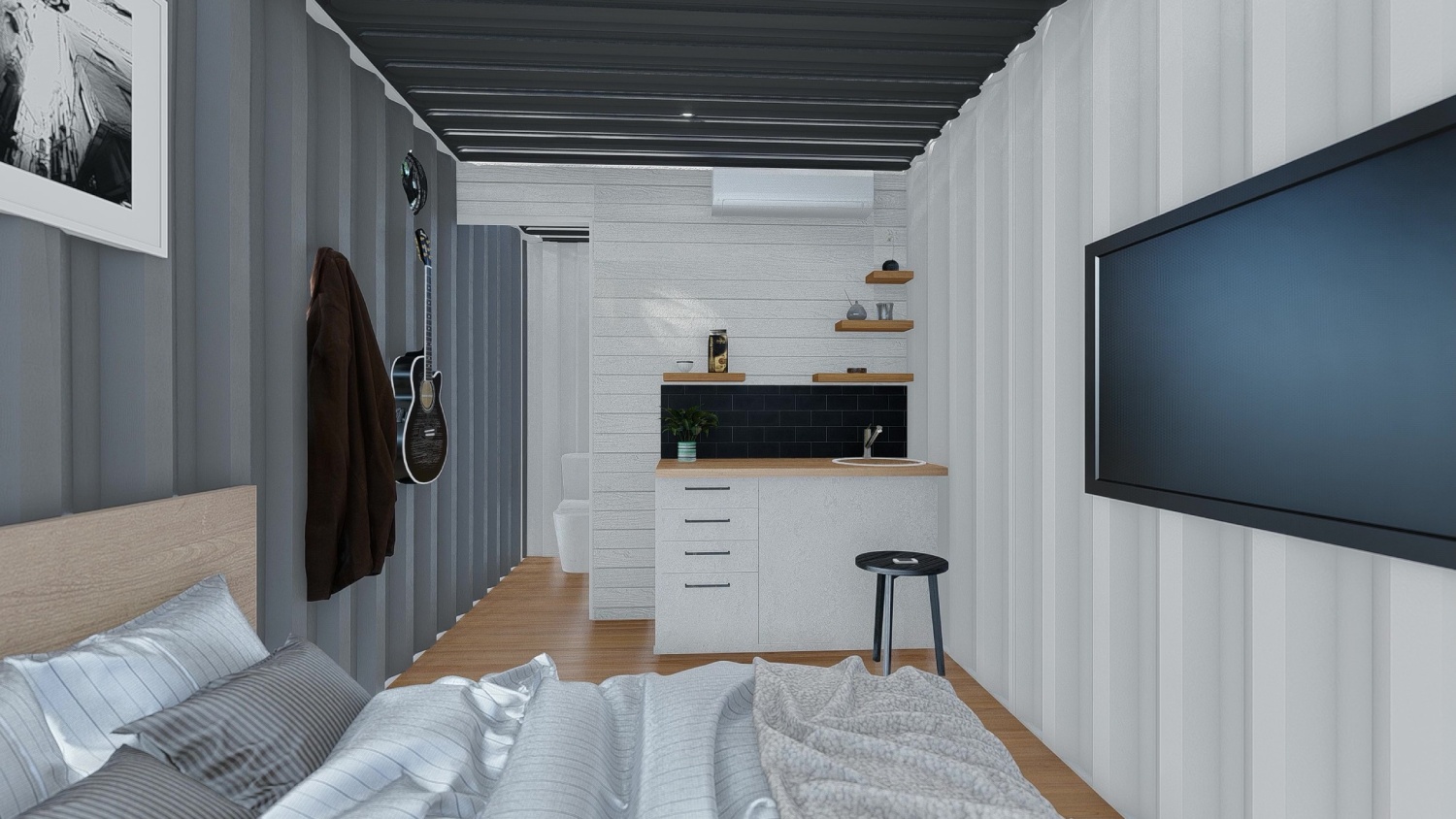 20’ Container Tiny Home Gallery Page - ECO Model